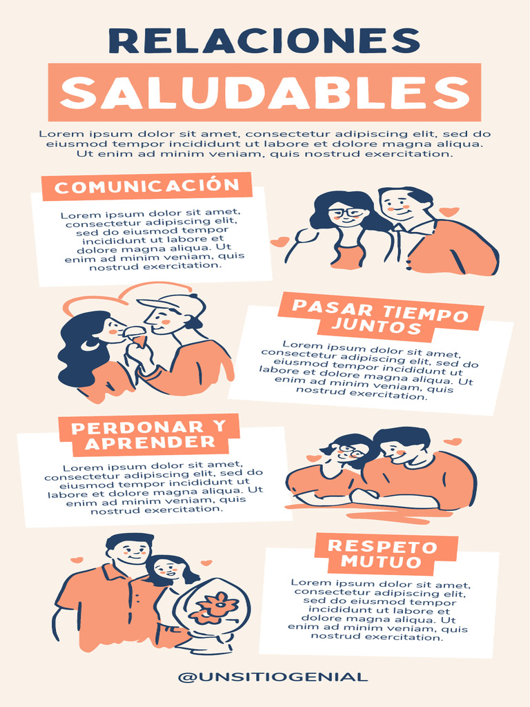 Infografía Relaciones Romanticas Saludables Amor y Parejas Ilustrado Tierno - 20240212 - 121738 ...
