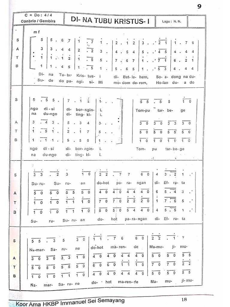 Di Natubu Kristus I 1 | PDF