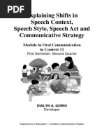 Types of Communicative Strategy: Topic Control, Topic Shifting, Repair ...