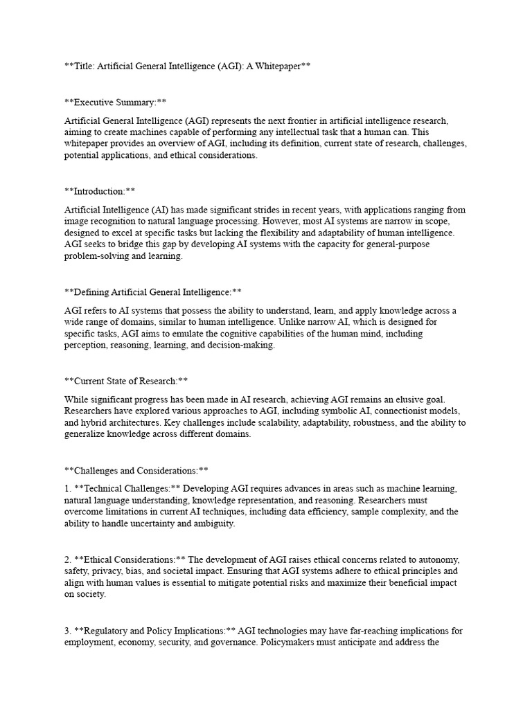 AGI | PDF | Computers