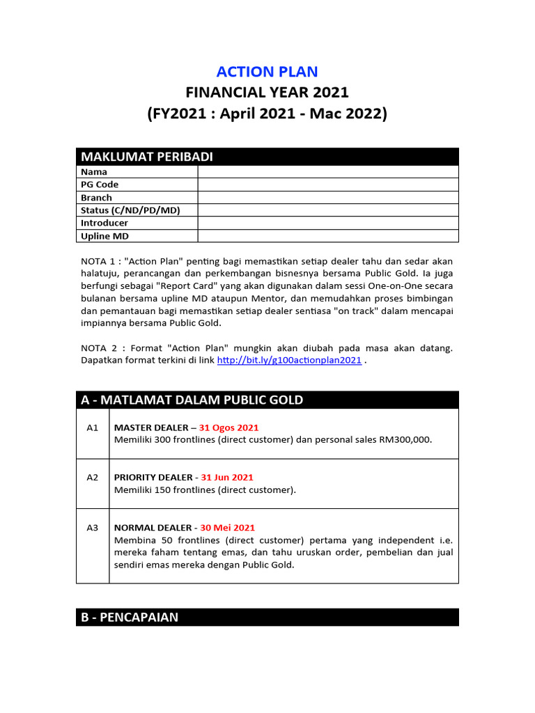 Action Plan Template | PDF