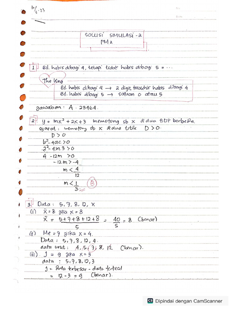 SOLUSI PK Dan PM 2 PAKET 2 | PDF