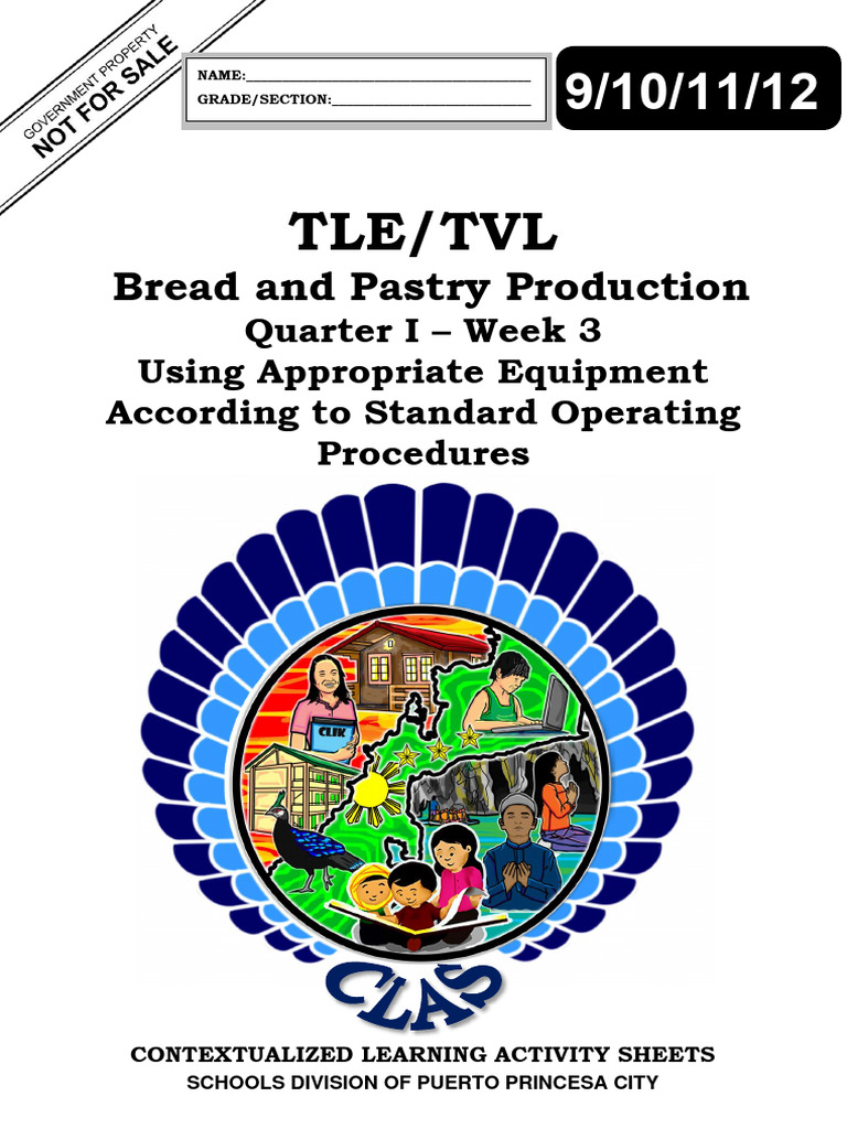 TLE-TVL - HE (BPP) - 9101112 - Q1 - CLAS3 - Using Appropriate Equipment ...