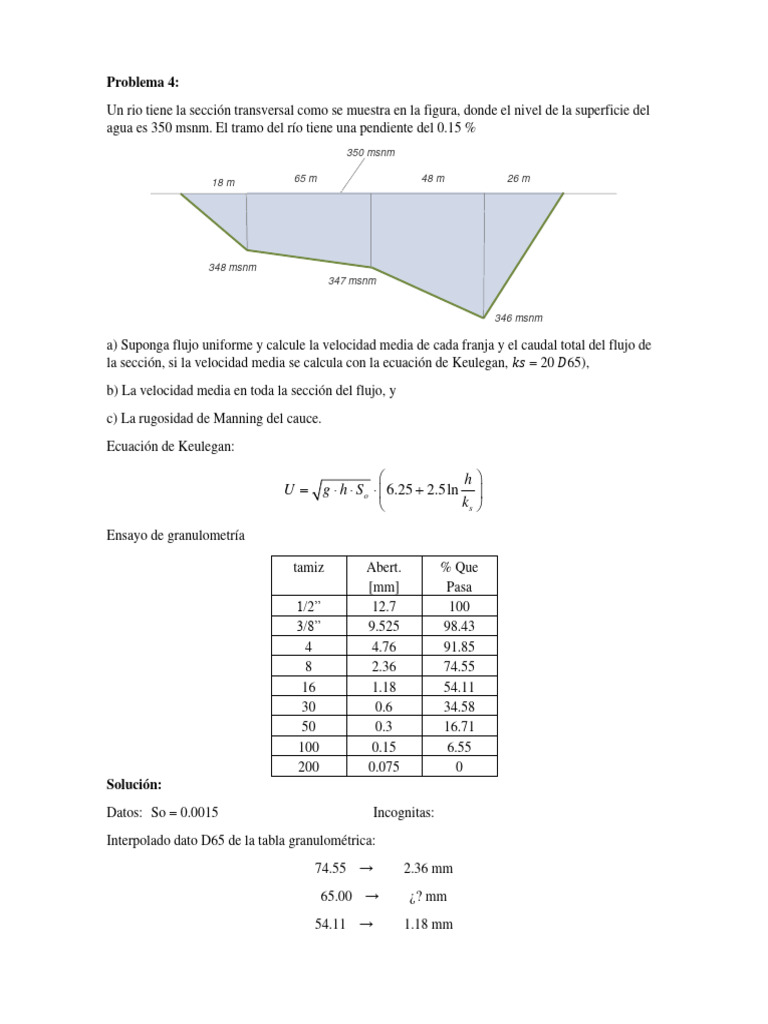 Cap2 Cap3 Ejercicios Puertos | PDF | Hidrología | Ciencias de la Tierra