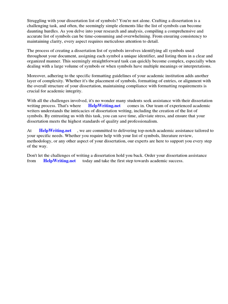 Dissertation List of Symbols | PDF | Thesis | Printing Dissertation List of Symbols | PDF | Thesis | Printing