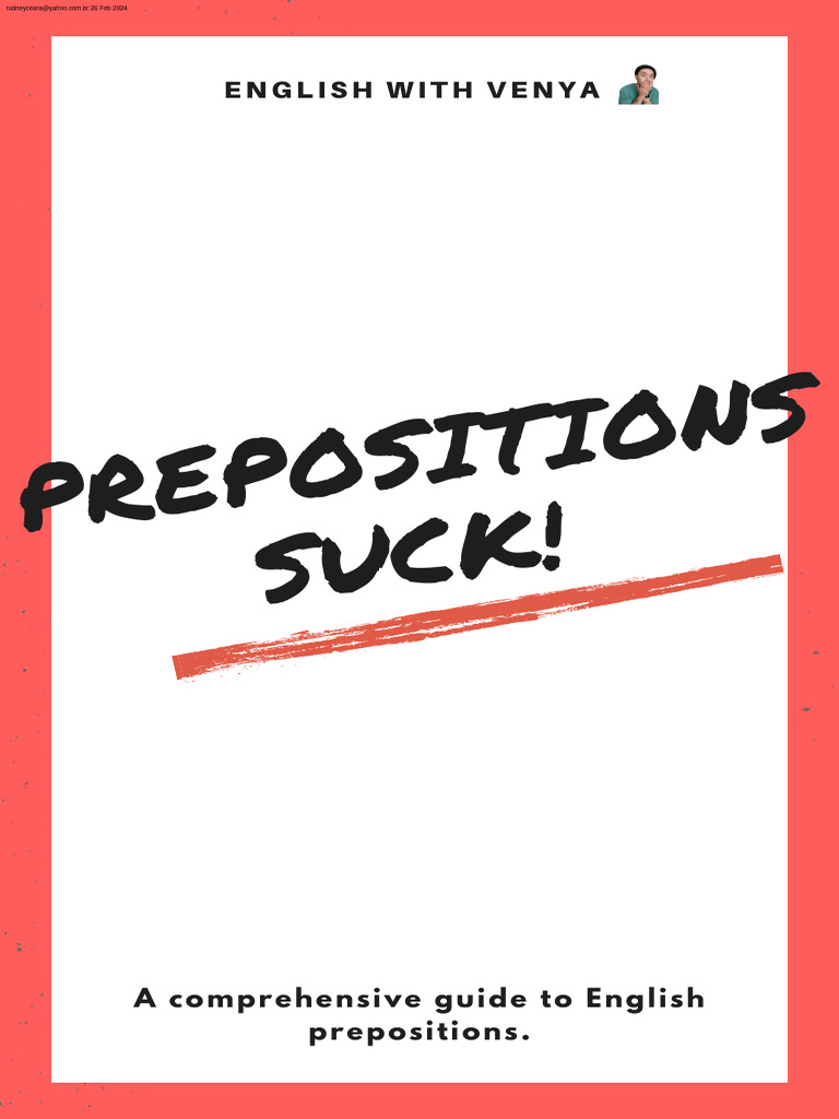 Presopitions Suck - Englishwithvenya | PDF
