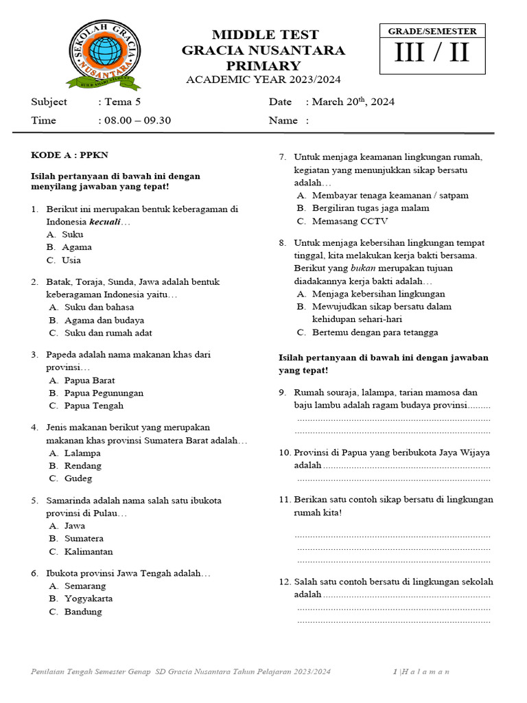 Tema 5 Siap Print | PDF