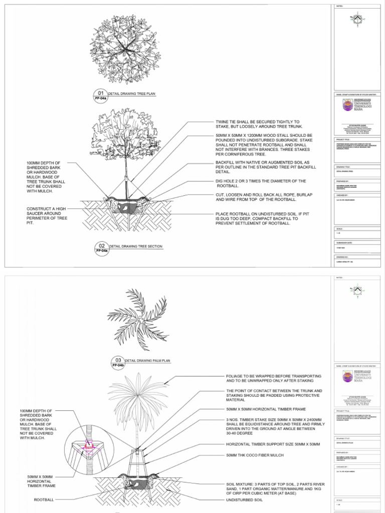 Detail Drawing Softscape and Hardscape | PDF