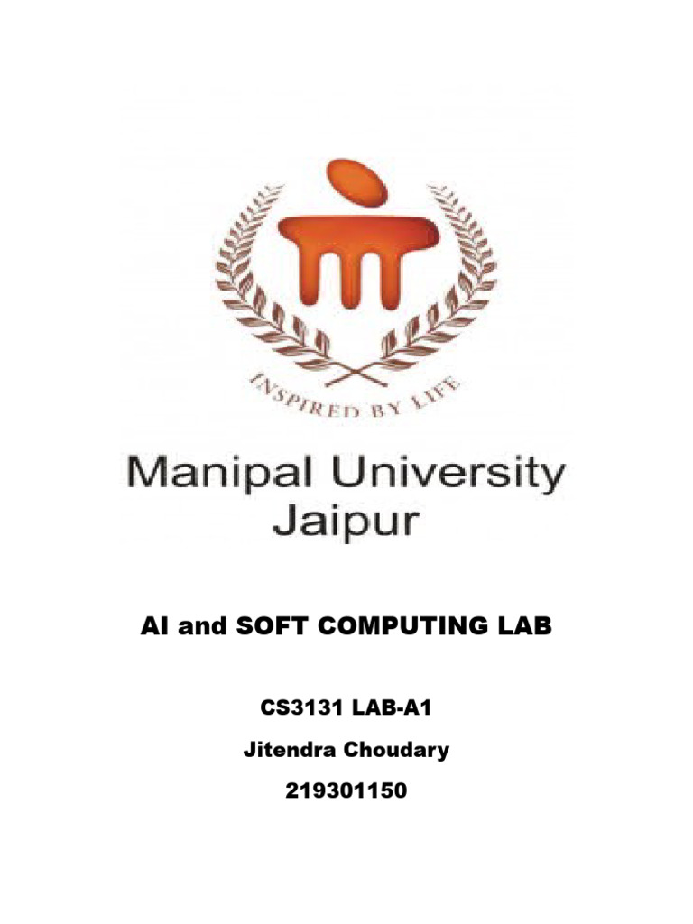 Ai and Soft Computing Lab | PDF