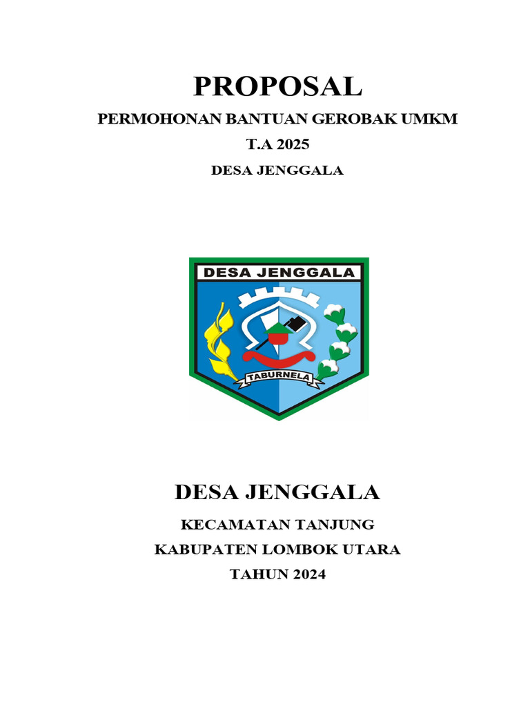 PROPOSAL GEROBAK UMKM | PDF PROPOSAL GEROBAK UMKM | PDF