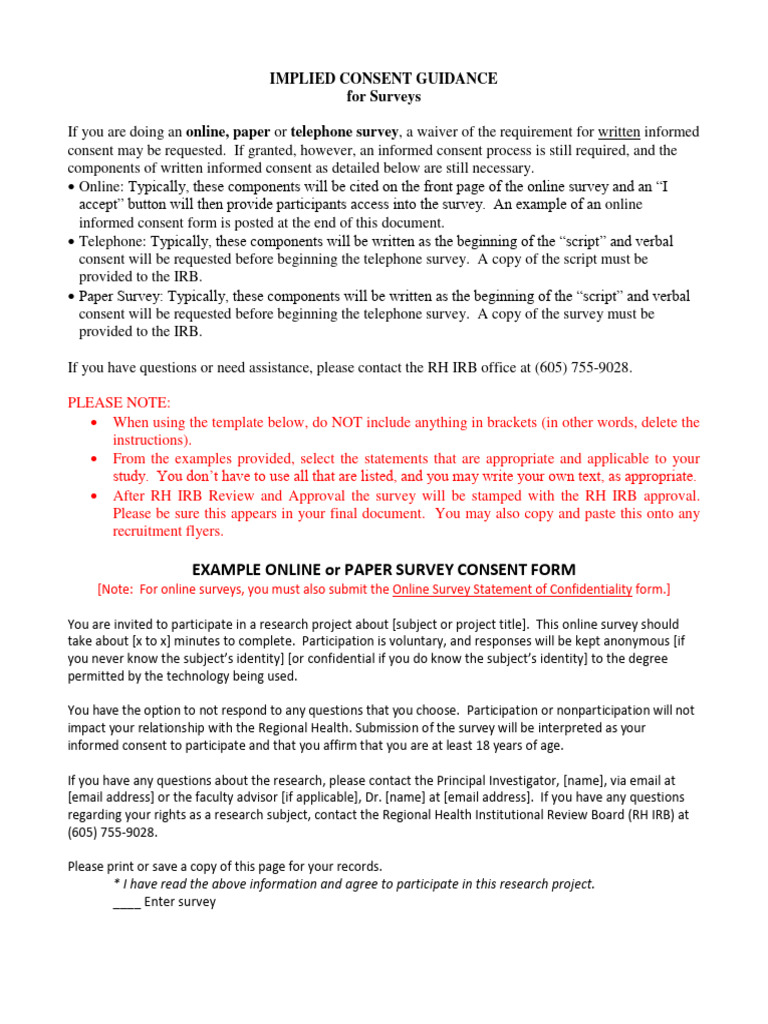 Implied-Consent-Example-Guidance | PDF | Informed Consent ...