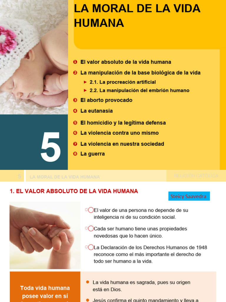 La Moral de La Vida Humana | PDF | Violencia | Aborto