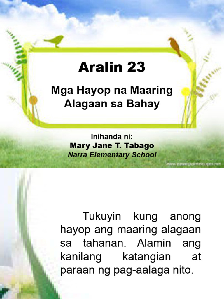 Agri Aralin 23 | PDF