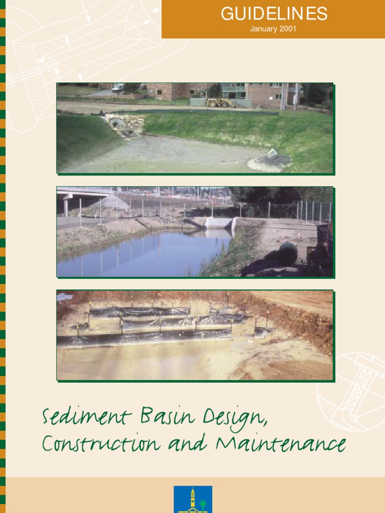 Sediment Basin Design - Guidelines | PDF | Spillway | Surface Runoff
