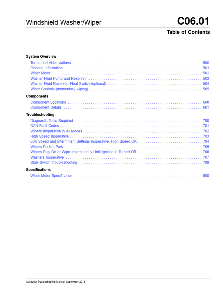 Windshield Washer - Wiper | PDF | Switch | Washing Machine