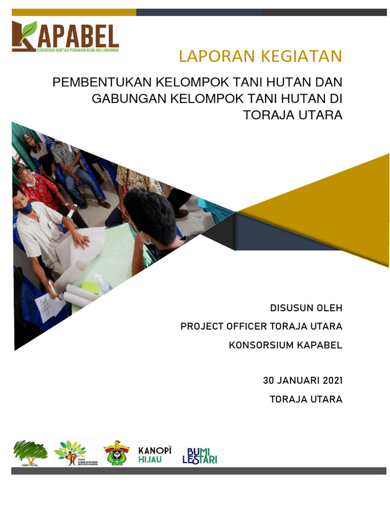 Report Activity Pembentukan KTH Dan GAPOKTANHUT | PDF