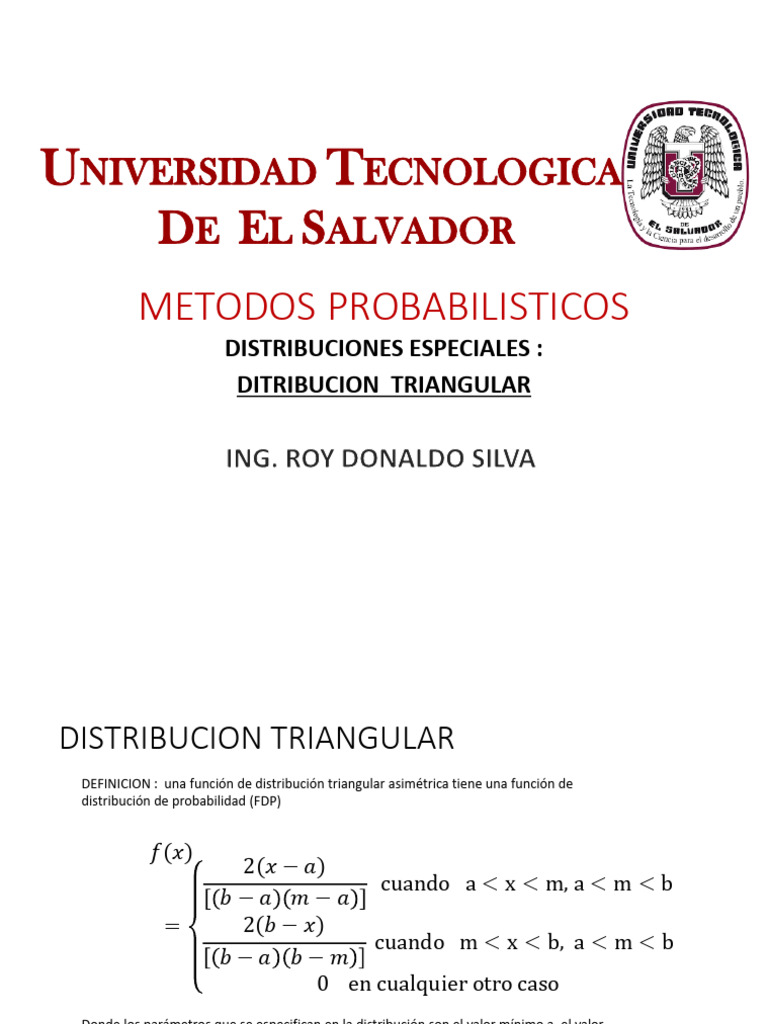 UTEC Distribucion Triangular | PDF