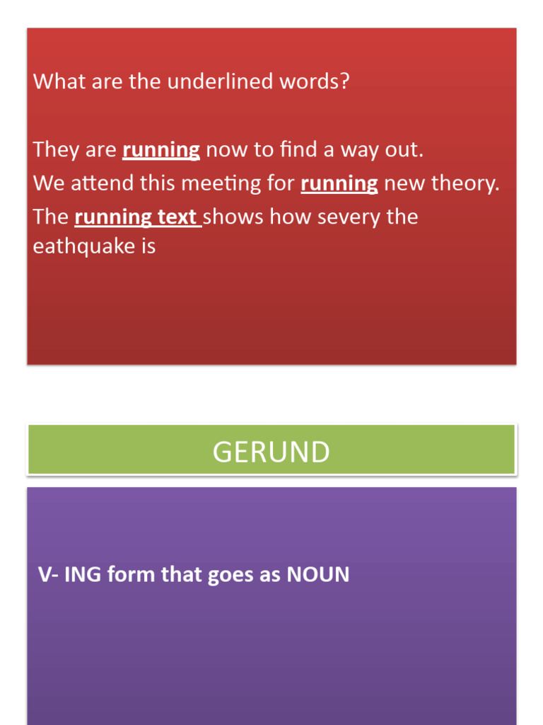GERUND | PDF