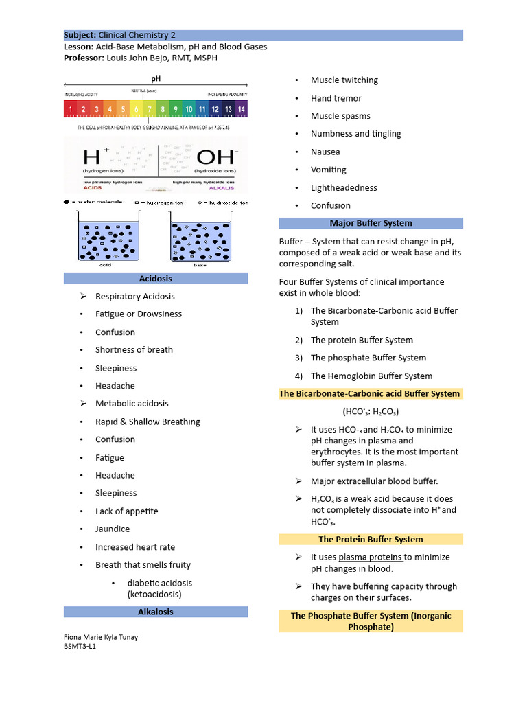Acid Base | Download Free PDF | Bicarbonate | Kidney