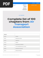 ATA 100 Chapters PDF | PDF | Aerospace Engineering | Manufactured Goods