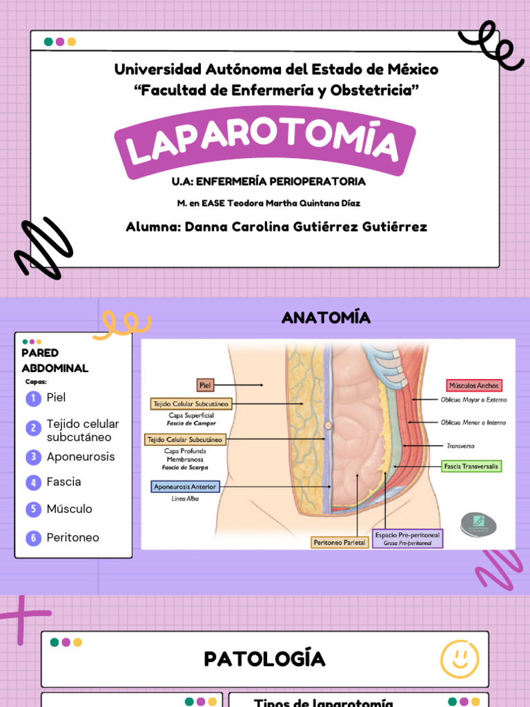 Laparotomía Exploratoria (Técnica Quirúrgica) | PDF | Medicina CLINICA ...