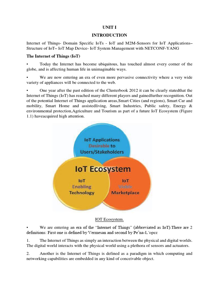 Iot (1-5 Units) - 1 | PDF | Internet Of Things | Scada