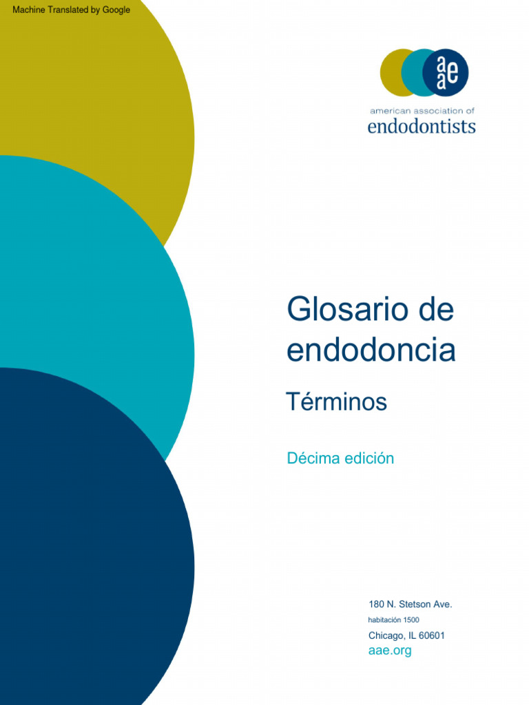 Glossary of Endodontic Terms - UPDATED MARCH 2020 050720 | PDF