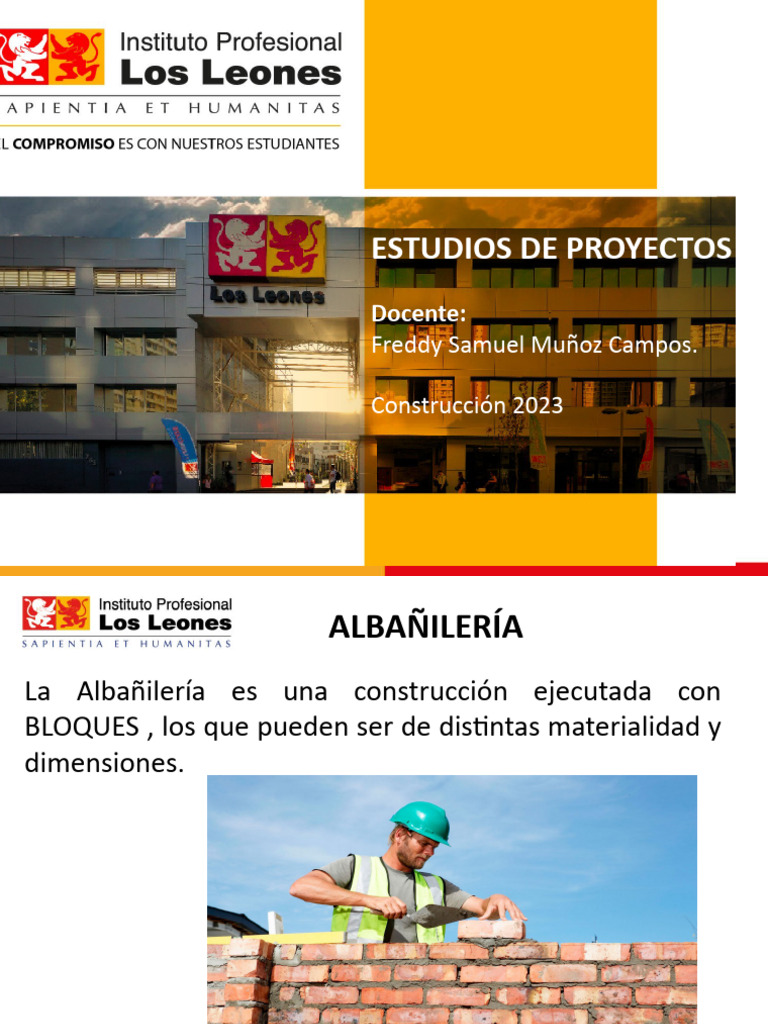 Tipos y Técnicas de Albañilería 2023 | PDF | Albañilería | Hormigón