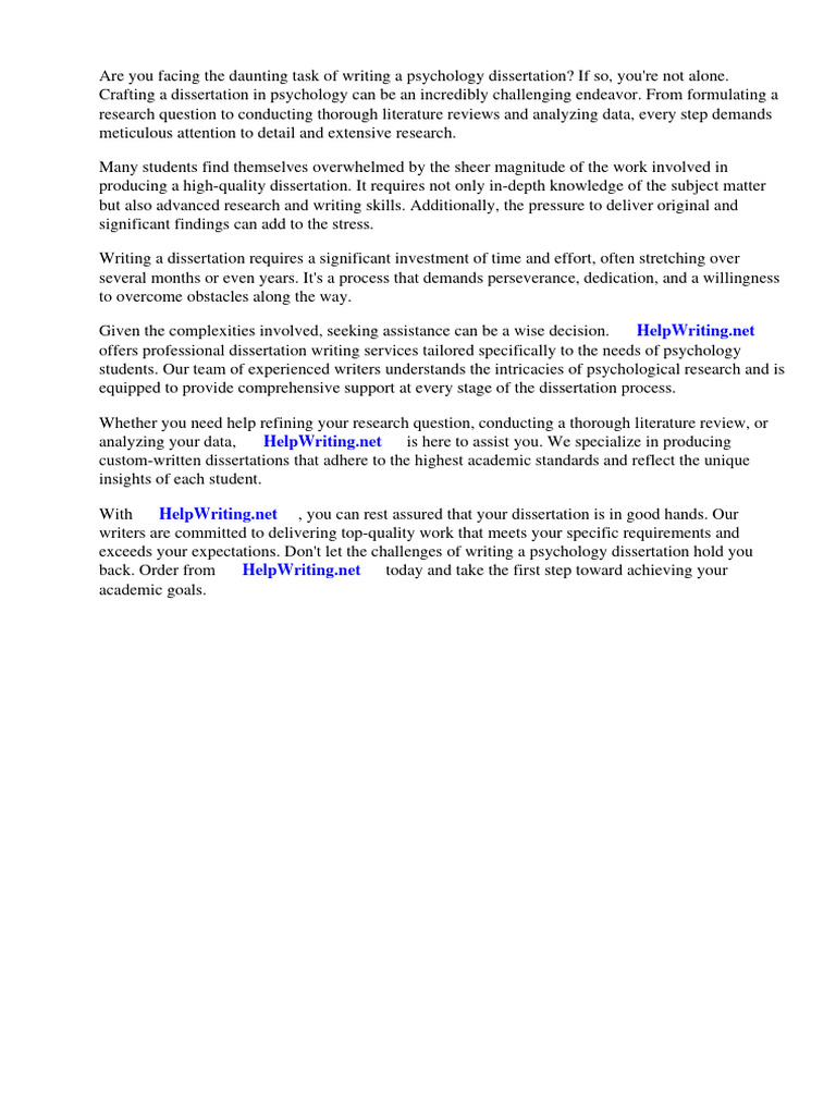 Psychology Dissertation Awards | PDF | Thesis | Psychology