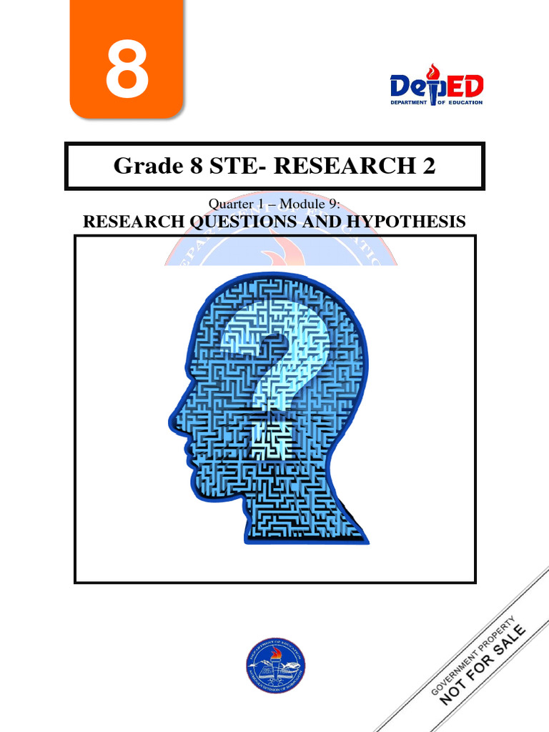 STE-8 Research-2 Q1 LC4 MOD9 | PDF | Hypothesis | Cognitive Science