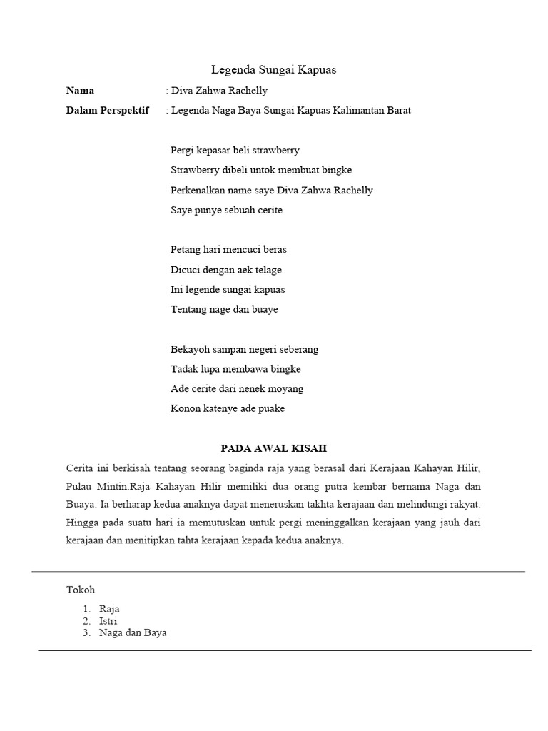 Dongeng Naga Dan Baya | PDF