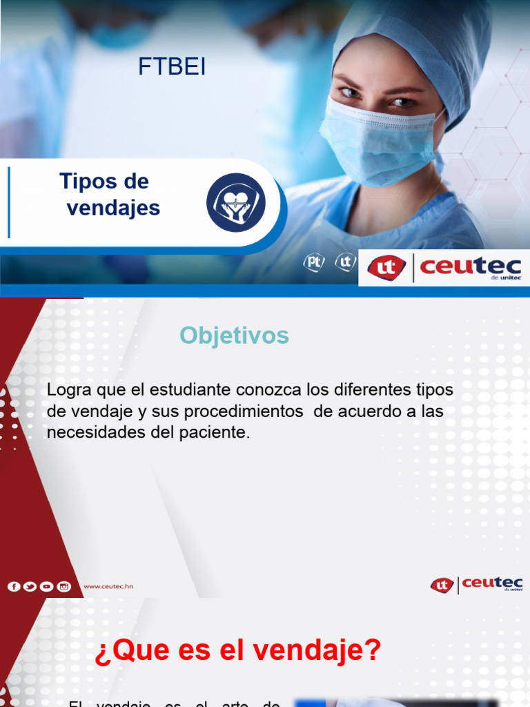 Presentación #13 Tipos de Vendajes | PDF