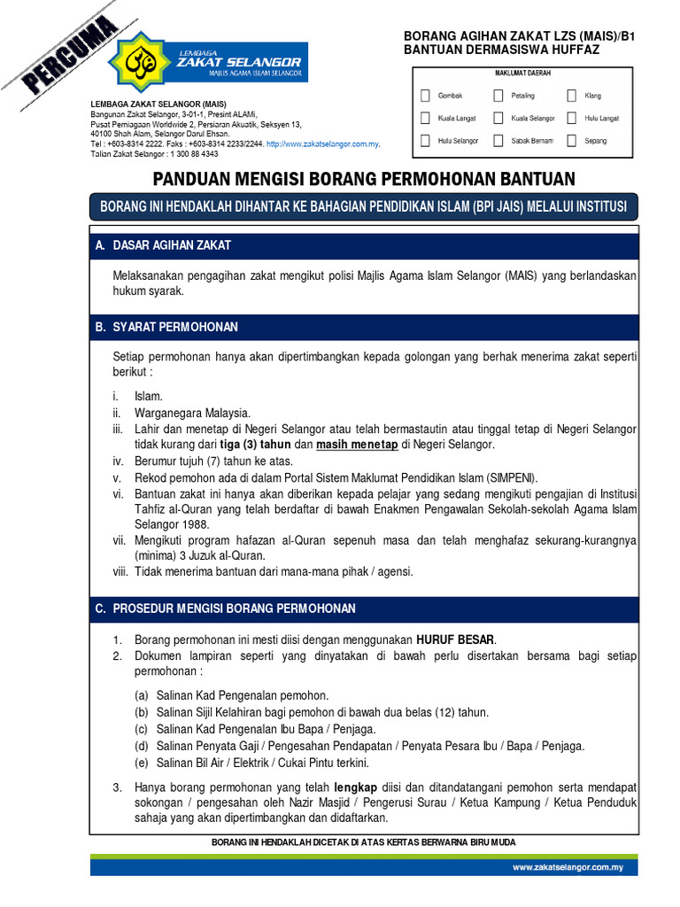 Borang Permohonan | PDF