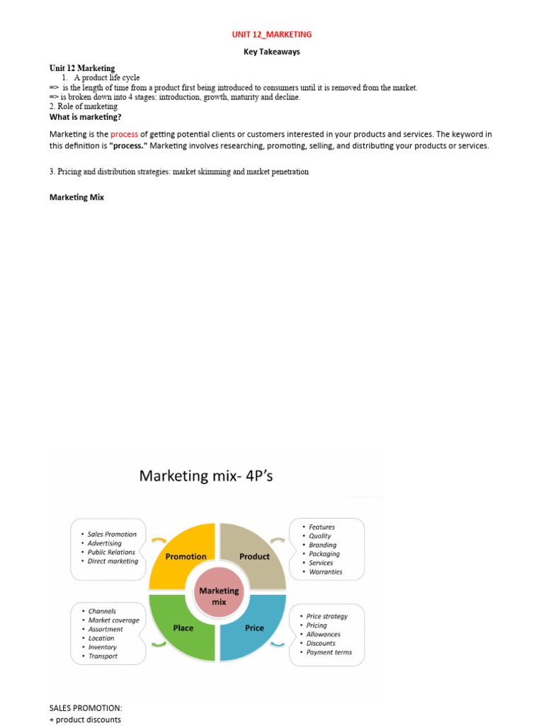 UNIT 12_Key Takeaways | PDF