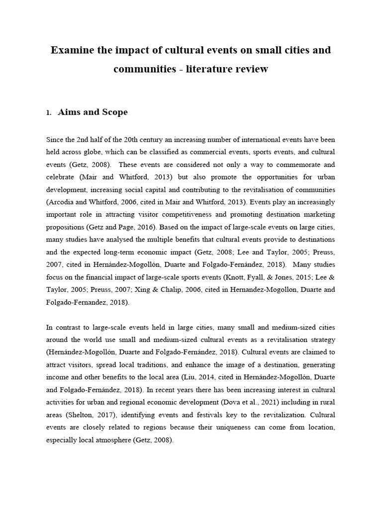 Sample With The Correct Structure | PDF | Tourism | Community