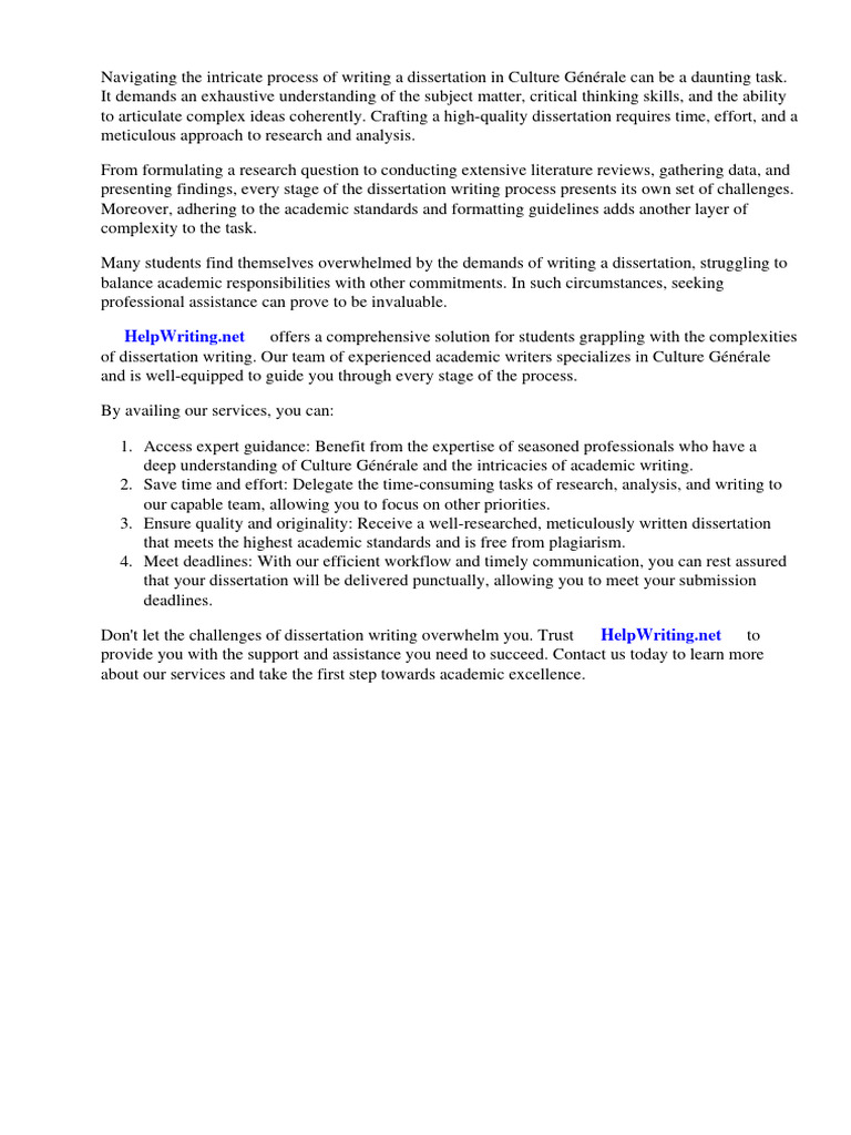 Dissertation Culture Generale | PDF | Refinancing | Expert