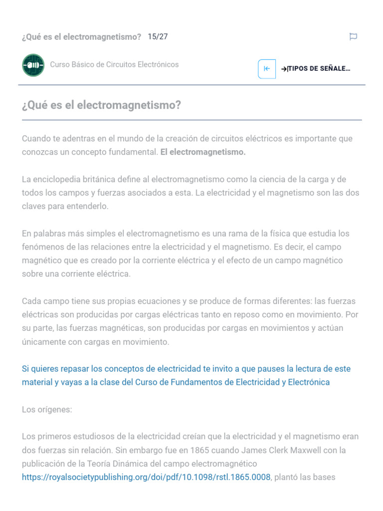 Introducción al Electromagnetismo | PDF | Electromagnetismo | Electricidad