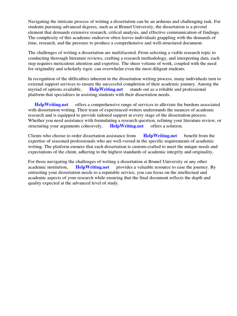 Dissertation Brunel | Download Free PDF | Thesis | Motivation