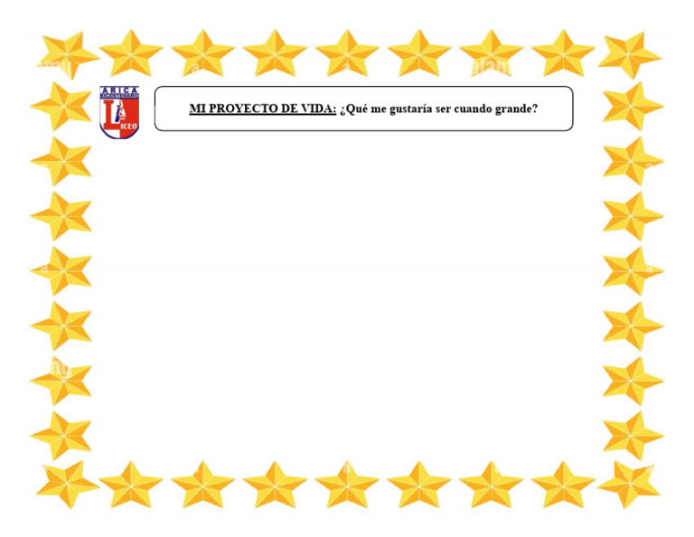 PROYECTO DE VIDA qué me gustaria ser cuando grande dibuja | PDF