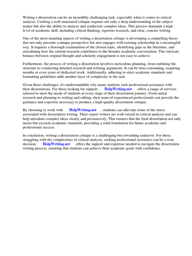 Exemple Ouverture Dissertation Critique | PDF | Thesis | Refinancing