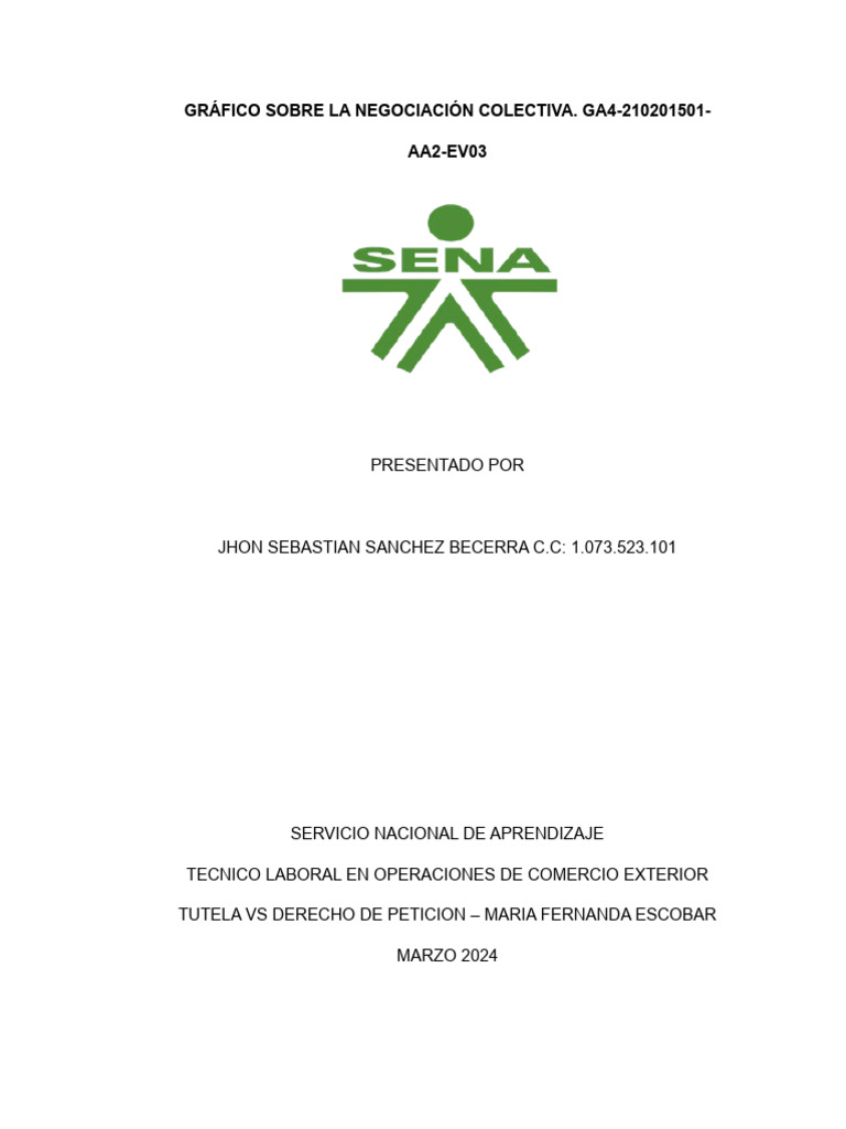 Gráfico Sobre La Negociación Colectiva. GA4-210201501-AA2-EV03 | PDF Gráfico Sobre La Negociación Colectiva. GA4-210201501-AA2-EV03 | PDF