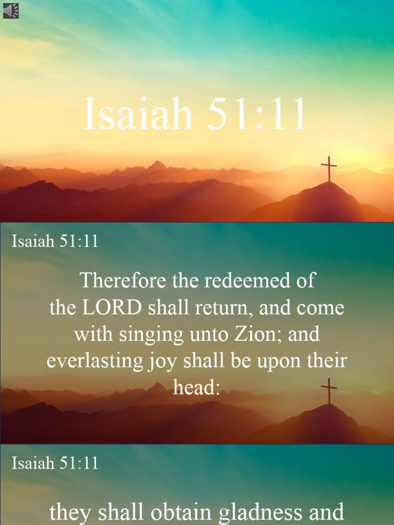 Isaiah 51:11: Joy for the Redeemed | PDF