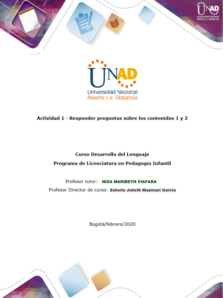 Tarea 1 | PDF | Aquisición de idioma | Palabra