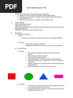Lesson Plan Math 1 Four Basic Shapes | PDF | Teachers | Lesson Plan