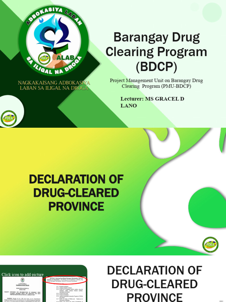 Declaration of Drug Cleared Province 03-01-2023 | PDF | Justice | Crime ...