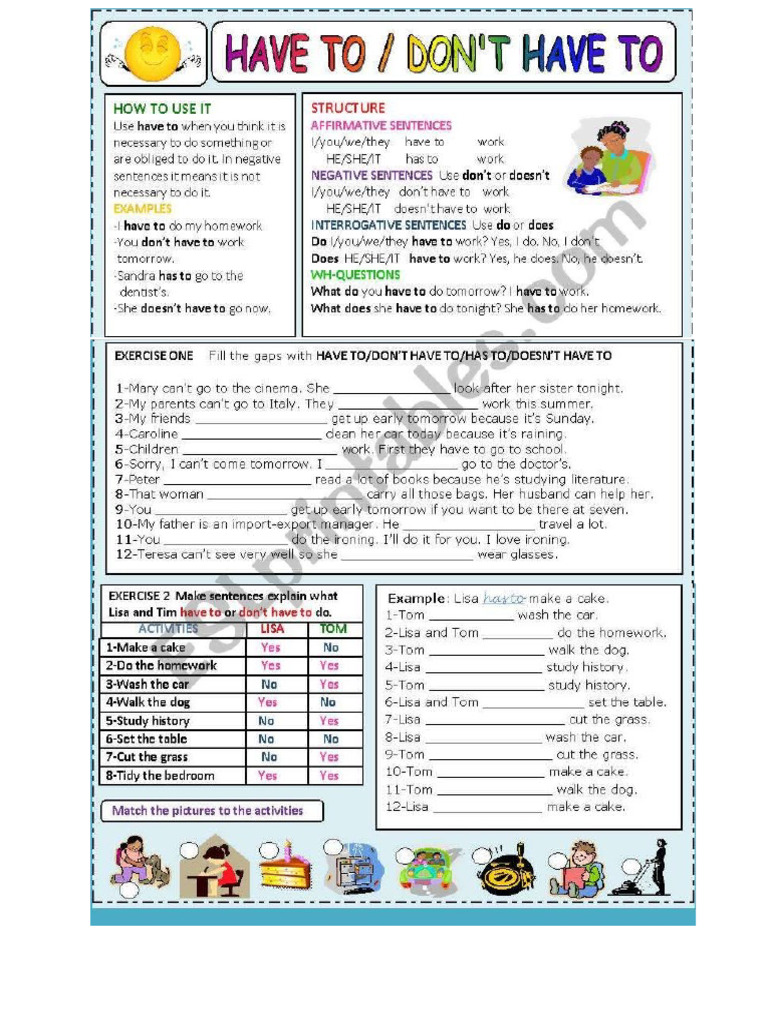 Have To and Dont Have To | PDF