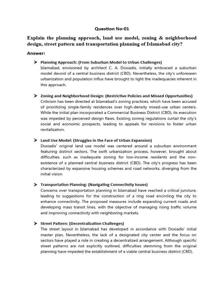 Ali 28 Assignment | PDF | Zoning | Islamabad