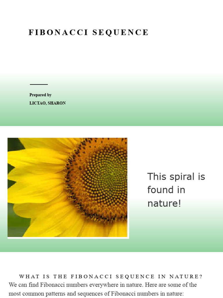 Lecture 2 - Fibonacci Sequence | PDF | Ratio | Elementary Mathematics Lecture 2 - Fibonacci Sequence | PDF | Ratio | Elementary Mathematics