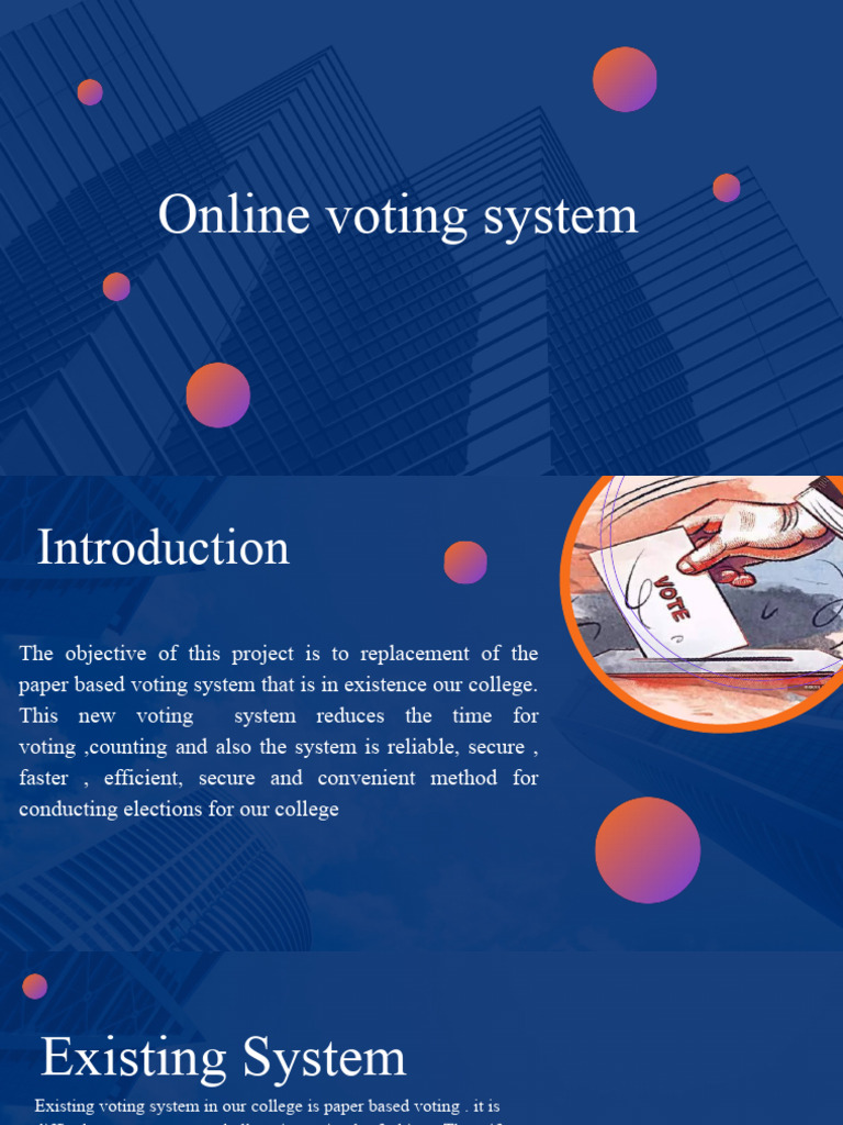 Project | PDF | Electronic Voting | Voting