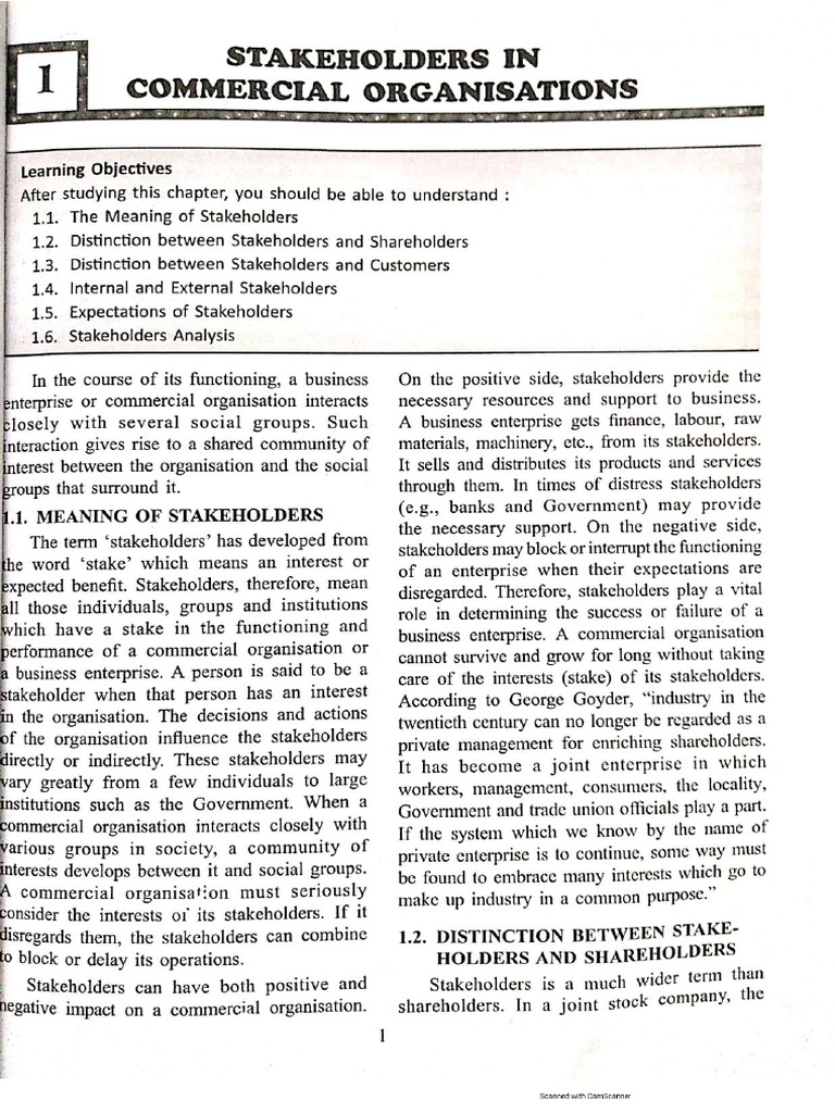 Class 10 Commercial Studies | PDF